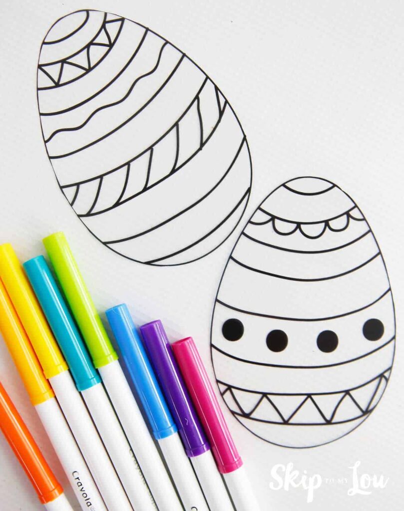 Easter Egg Template Printable: Creative and Fun Designs for Your Easter ...