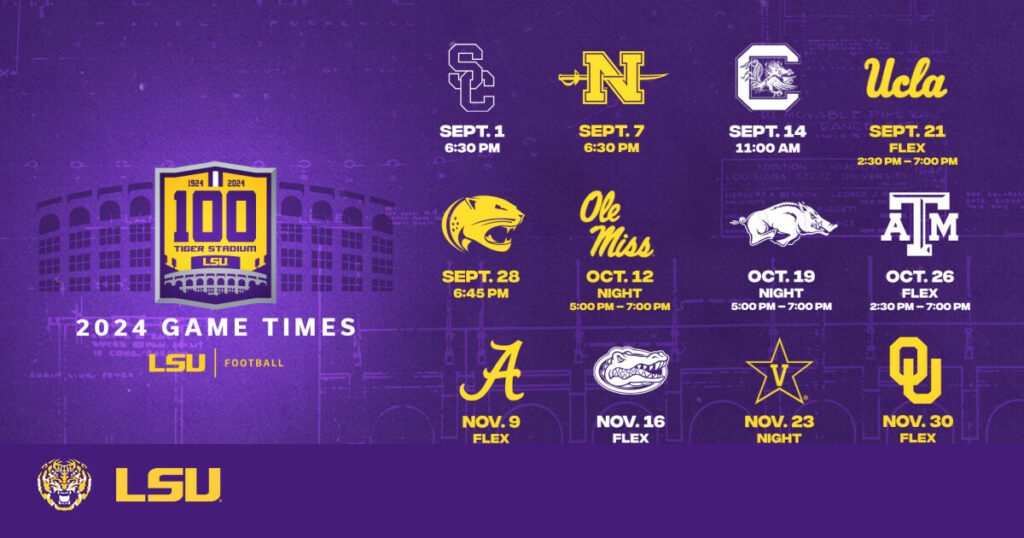 Printable LSU Football Schedule 2026: A Comprehensive Guide for Fans ...