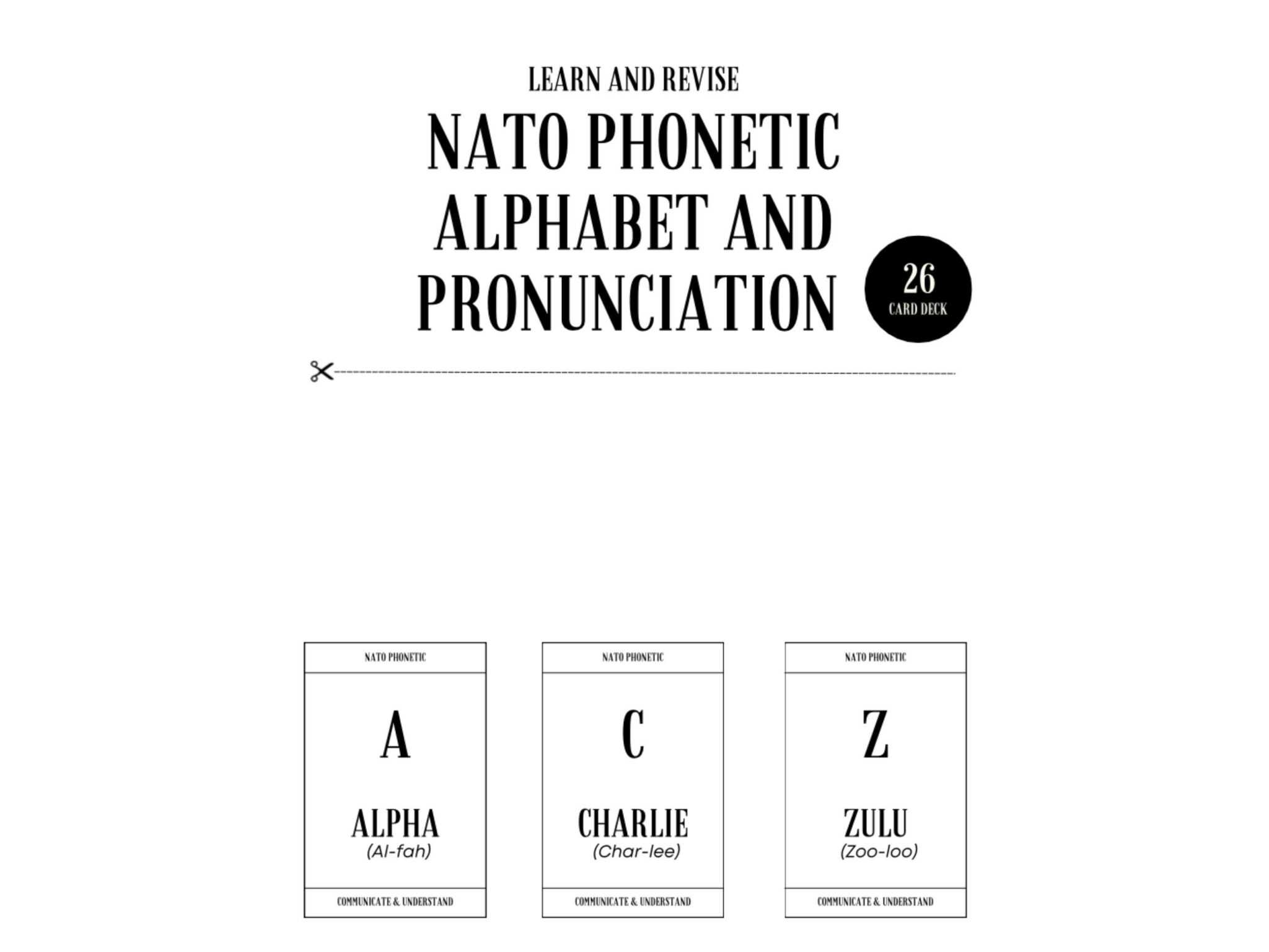 The Power of Clarity: Printable Phonetic Alphabets for Enhanced ...
