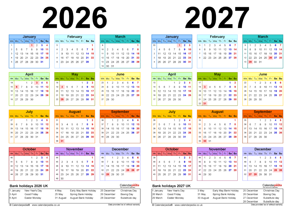 2026 Rotating Day Off Calendar Informacion Diaria