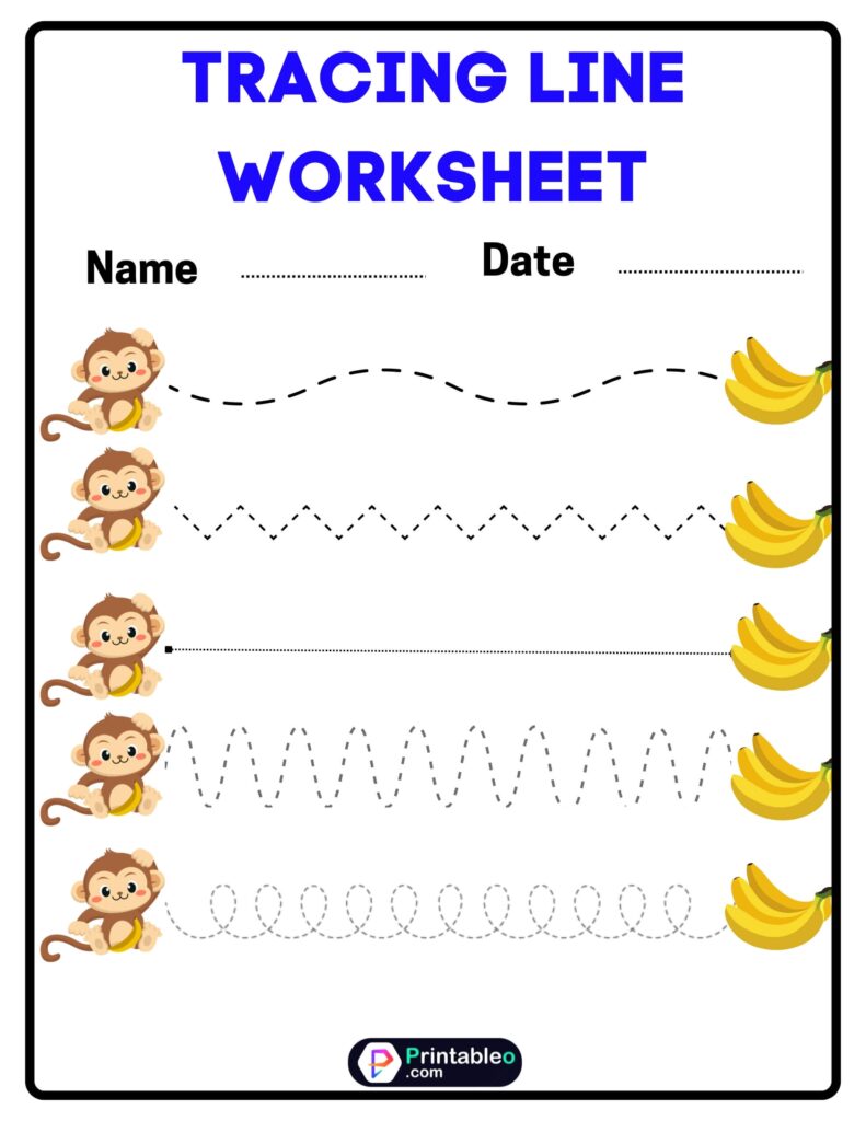 Free Printable Line Tracing Worksheets: Enhance Your Child's Fine Motor ...