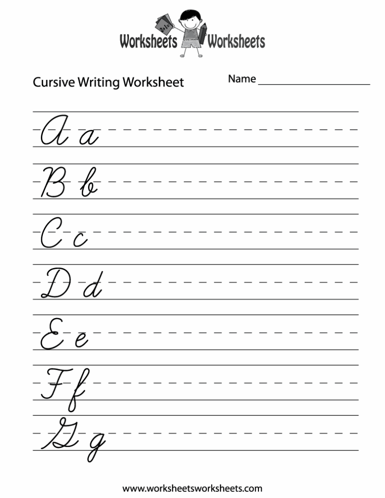 Printable Free Cursive Writing Worksheets: Enhance Your Handwriting ...